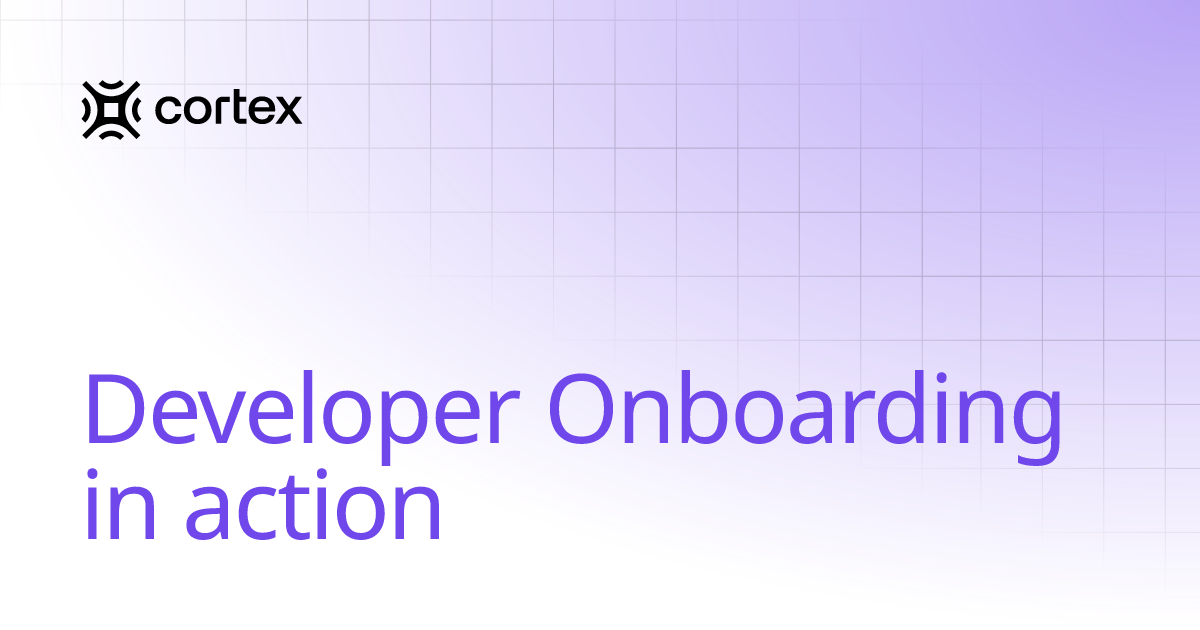 Developer Onboarding in action | Solutions | Cortex