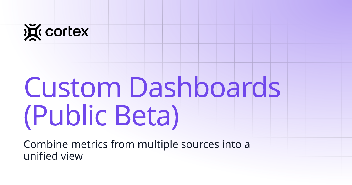 Custom Dashboards (Public Beta) | Cortex